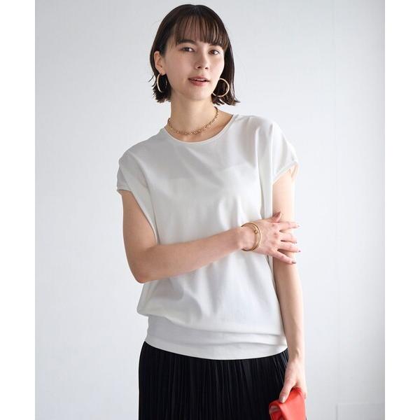 『セール実施中』ZOZO問い合わせ番号:84901628ショップ:UNFILO，アンフィーロブランド:UNFILO，アンフィーロ商品名:BEAUTY FORM フレンチスリーブTシャツカテゴリ:トップス>Tシャツ/カットソーブランド品...