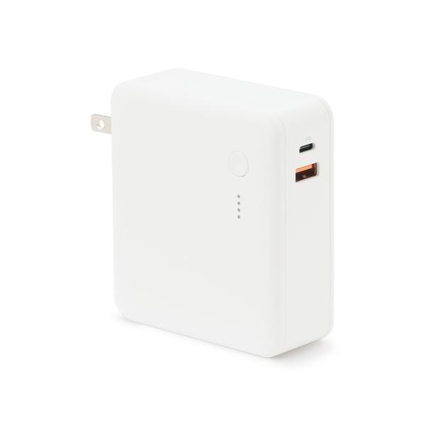 ZOZO問い合わせ番号:84901678ショップ:無印良品，ムジルシリョウヒンブランド:無印良品，ムジルシリョウヒン商品名:急速充電ができるモバイルバッテリー付充電器　１００００ｍＡｈ　ＵＳＢ−Ｃ／Ａ　ＭＪ−ＰＳＭＢ１００カテゴリ:PC・ス...