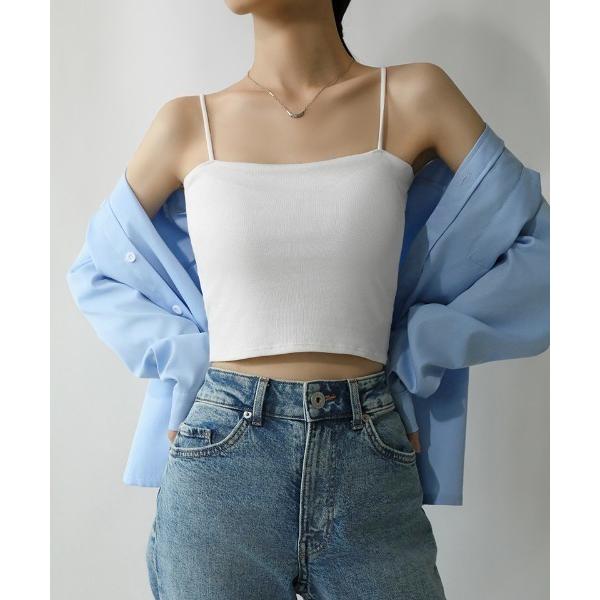 『タイムセール実施中』ZOZO問い合わせ番号:84936891ショップ:Ada.，エイダブランド:COCOMOMO，ココモモ商品名:【9色展開】 楽キャミ カップ付きキャミソール ショート丈 ブラトップ キャミソール カップ付 細紐 レイヤ...