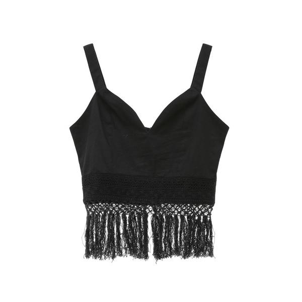 『セール実施中』ZOZO問い合わせ番号:85064445ショップ:CONVERSE TOKYO，コンバーストウキョウブランド:CONVERSE TOKYO，コンバーストウキョウ商品名:【STAR★LACE】COTTON FRINGED BU...