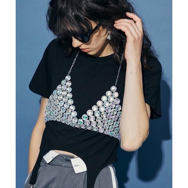『タイムセール実施中』ZOZO問い合わせ番号:85132563ショップ:Auntie Rosa，アンティローザブランド:uyu.，ウユ商品名:ラインストーン チェーン スパンコール  ビスチェカテゴリ:トップス>キャミソールブランド品...
