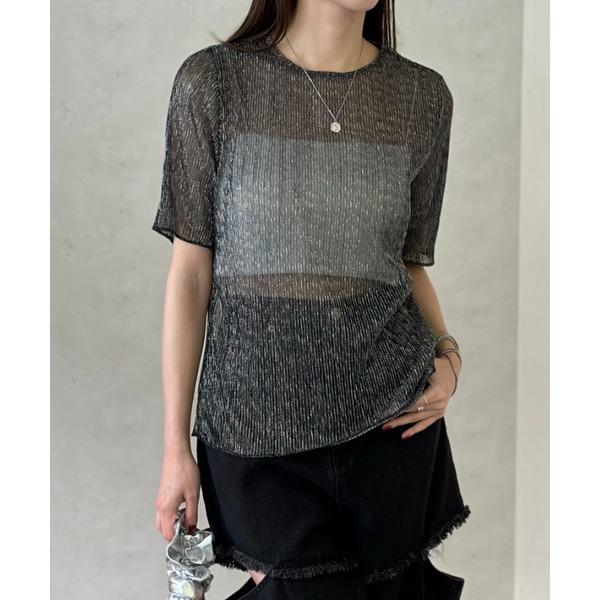 『タイムセール実施中』ZOZO問い合わせ番号:85193420ショップ:WEST CLIMB，ウエスト　クライムブランド:Per sist ence，パーシエンス商品名:ラメシアープリーツクルーネックプルオーバーカテゴリ:トップス>T...