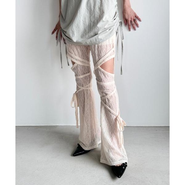 ZOZO問い合わせ番号:85226219ショップ:Auntie Rosa，アンティローザブランド:Y2K SYNAPSE FACTORY，ワイツーケー シナプスファクトリー商品名:【レース】スリットリボンパンツカテゴリ:パンツ>その他...