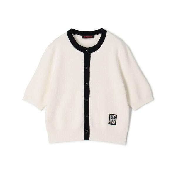 ZOZO問い合わせ番号:85226683ショップ:TOMORROWLAND，トゥモローランドブランド:CABaN，キャバン，TOMORROWLAND，トゥモローランド商品名:コットンカシミヤ バイカラーハーフスリーブカーディガンカテゴリ:ト...