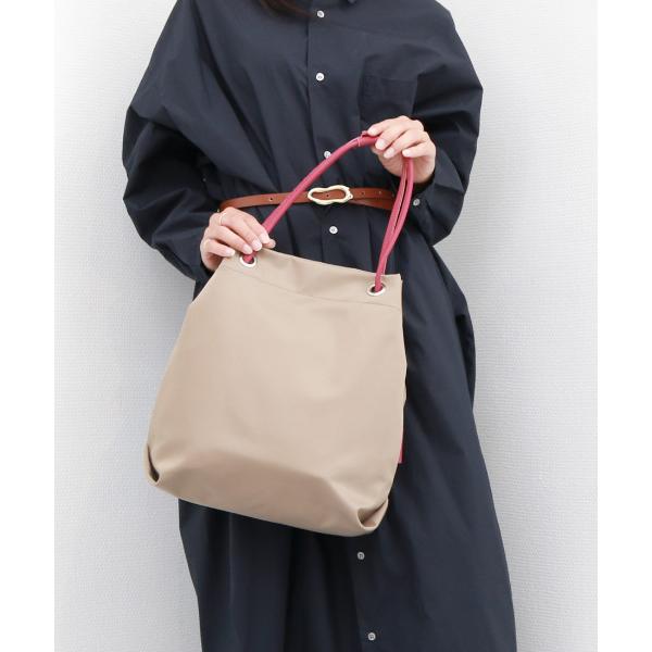 『セール実施中』ZOZO問い合わせ番号:85227242ショップ:UNBILLION，アンビリオンブランド:cache cache，カシュ カシュ商品名:カシュカシュ cachecache / ナイロンツイル牛革付属ハトメショルダーカテゴリ...