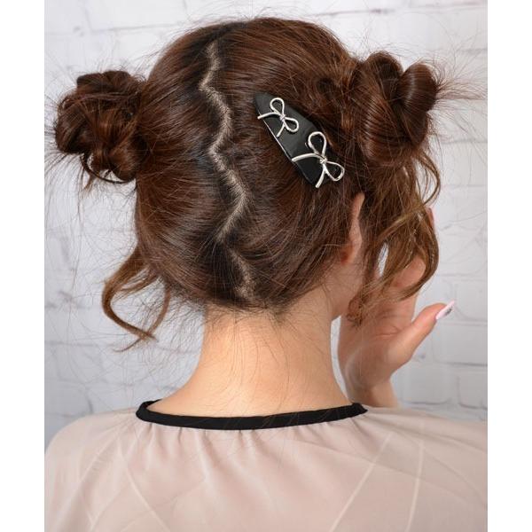 『セール実施中』ZOZO問い合わせ番号:85227802ショップ:VIBGYOR，ヴィブジョーブランド:VIBGYOR Women，ヴィブジョー　ウィメン商品名:【float】メタリック/パール リボンデザイン パッチンピン【5色/3パター...