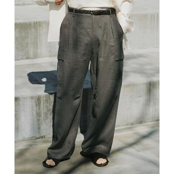 『タイムセール実施中』ZOZO問い合わせ番号:85260746ショップ:LIDNM，リドムブランド:LIDNM，リドム商品名:LINEN CHINTZ BDU PANTSカテゴリ:パンツ>カーゴパンツブランド品番:lm24ss1154...