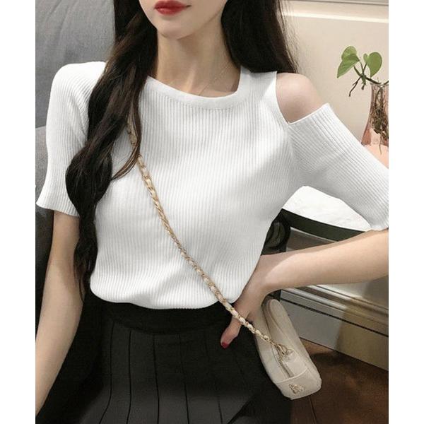 『タイムセール実施中』ZOZO問い合わせ番号:85261461ショップ:Ada.，エイダブランド:Miniministore，ミニミニストア商品名:肩だしサマーニット レディース 肩見せカテゴリ:トップス>ニット/セーターブランド品番...