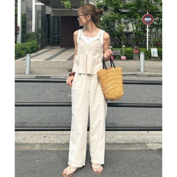 ZOZO問い合わせ番号:85262225ショップ:ISOOK，アイスーブランド:ISOOK，アイスー商品名:デザインビスチェセットアップ(chiica original) / ビスチェ キャミソール リネンパンツ セットアイテム 春 夏 ス...