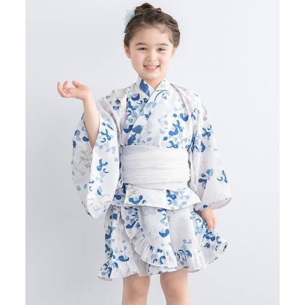 『タイムセール実施中』ZOZO問い合わせ番号:85262270ショップ:SOUBIEN，ソウビエンブランド:SOUBIEN，ソウビエン商品名:floroセパレート浴衣セット 子ども キッズ  （上着＋ワンピース＋帯）3点セット 110/12...