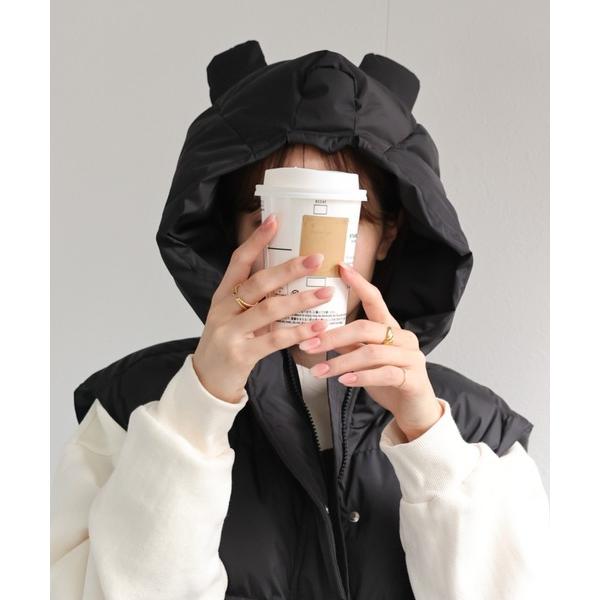 『セール実施中』ZOZO問い合わせ番号:85293983ショップ:Bonjour Sagan，ボンジュールサガンブランド:LAC-VERT，ラック・ヴェール，Bonjour Sagan，ボンジュールサガン商品名:くま耳ダウンベストカテゴリ:...