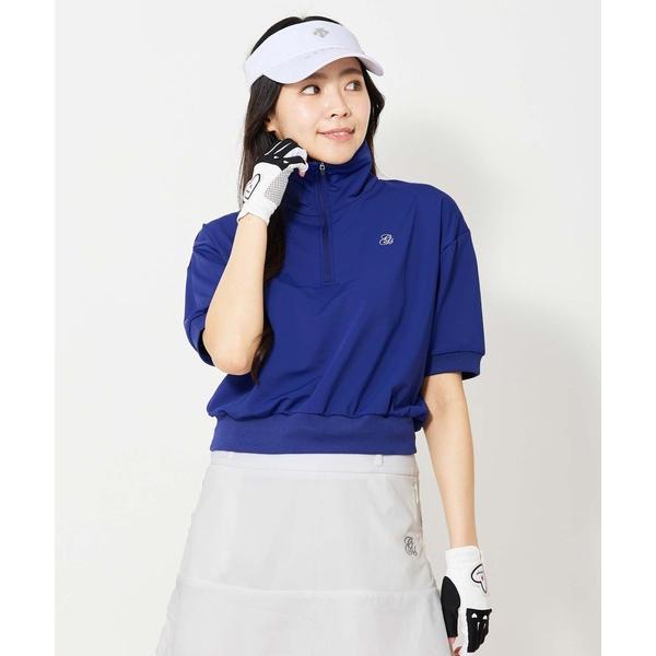 『タイムセール実施中』ZOZO問い合わせ番号:85296792ショップ:TopIsm，トップイズムブランド:TopIsm，トップイズム商品名:ハーフジップ トップス 半袖 ショート丈 ポロシャツ ゴルフウェア レディースカテゴリ:アウトドア...