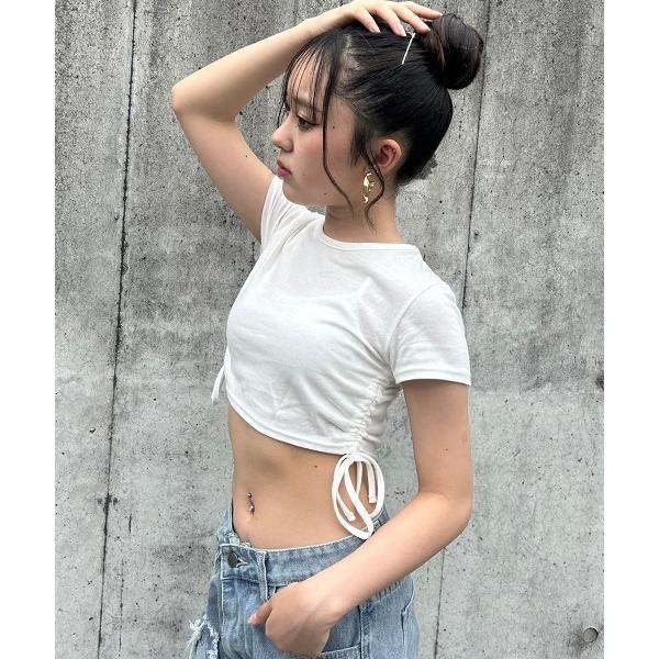 『タイムセール実施中』ZOZO問い合わせ番号:85328168ショップ:FUNALIVE，ファンアライブブランド:RandS，ランズ，FUNALIVE，ファンアライブ商品名:RandS ギャザーストリングT　半袖カテゴリ:トップス>T...