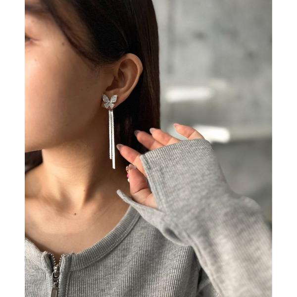 『セール実施中』※このアイテムは返品・交換対象外商品です。ZOZO問い合わせ番号:85362296ショップ:BURNER，バーナーブランド:Burner，バーナー商品名:【CHI SELECT】バタフライ　デザイン　ピアス chi-pier...