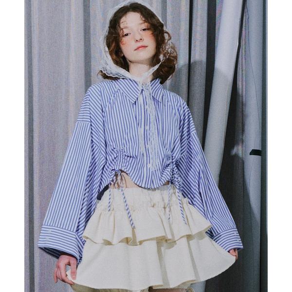 『セール実施中』ZOZO問い合わせ番号:85392527ショップ:19 roots studio，ナインティーン ルーツ スタジオブランド:VIOLETTA，ヴィオレッタ商品名:クロップドオーバーシャツカテゴリ:トップス>シャツ/ブラ...