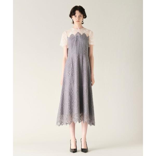 『セール実施中』ZOZO問い合わせ番号:85495258ショップ:GRACE CONTINENTAL，グレースコンチネンタルブランド:GRACE CONTINENTAL，グレースコンチネンタル商品名:レース切替フレアドレスカテゴリ:ワンピー...