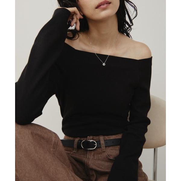 ZOZO問い合わせ番号:85496894ショップ:YARD PLUS/AUNT MARIE'S，ヤードプリュス/アントマリーズブランド:Aunt Marie's，アントマリーズ商品名:カップ付きオフショルリブトップス/カットソーカテゴリ:ト...