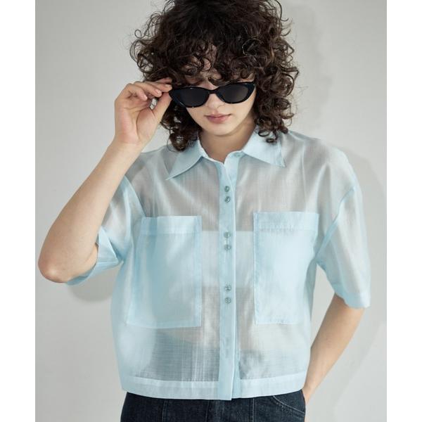 ZOZO問い合わせ番号:85497797ショップ:CREO STORE，クレオストアブランド:Formeque，フォルミーク商品名:【Formeque】シアーシャツカテゴリ:トップス>シャツ/ブラウスブランド品番:2406-FMQ-F...