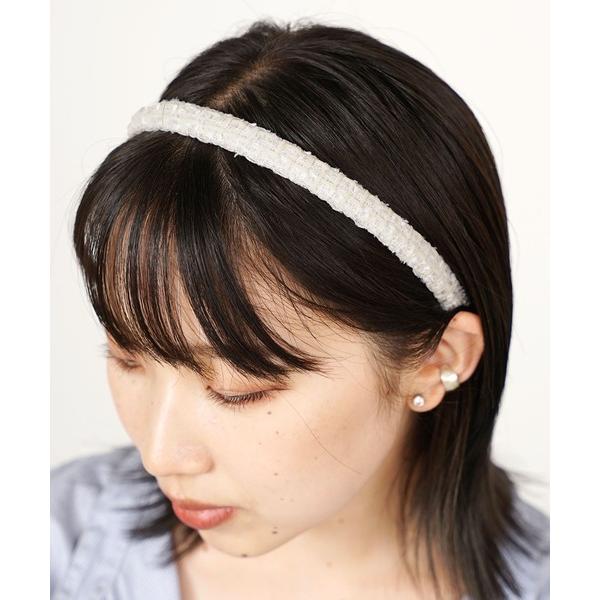 『セール実施中』ZOZO問い合わせ番号:85499269ショップ:ROOP TOKYO，ループトーキョーブランド:ROOPTOKYO，ループトウキョウ商品名:ナチュラルカラー ツイードカチューシャカテゴリ:ヘアアクセサリー>カチューシ...