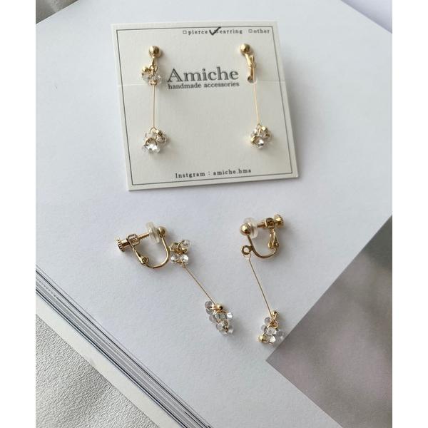 ZOZO問い合わせ番号:85565725ショップ:VIBGYOR，ヴィブジョーブランド:VIBGYOR，ヴィブジョー商品名:【Amiche】ビーズ華奢イヤリング(MA)カテゴリ:アクセサリー>イヤリングブランド品番:Amiche-00...