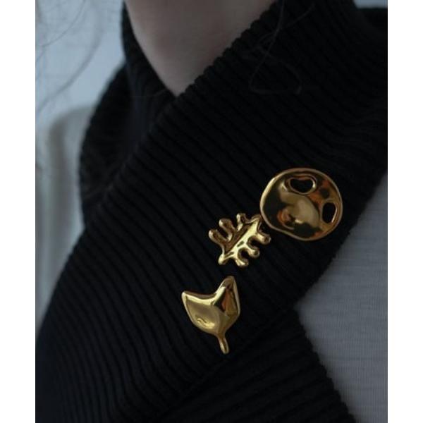 ZOZO問い合わせ番号:85566099ショップ:H.O.V，フォブブランド:IRIS47，イリスフォーセブン商品名:【IRIS 47】puddle brooch/プダル ブローチカテゴリ:アクセサリー>ブローチ/コサージュブランド品...