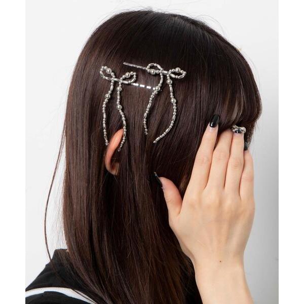 『セール実施中』ZOZO問い合わせ番号:85599045ショップ:WEGO，ウィゴーブランド:WEGO，ウィゴー商品名:WEGO/「2点セット」ビーズリボンピンカテゴリ:ヘアアクセサリー>ヘアピンブランド品番:WE24SS06-SG0...