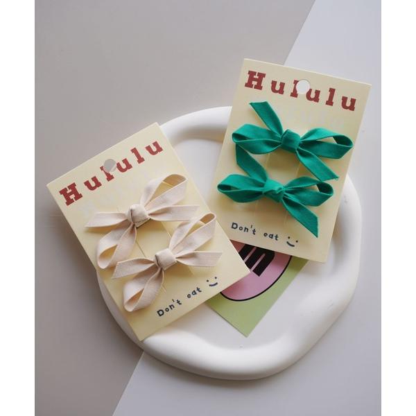 ZOZO問い合わせ番号:85601602ショップ:RiNc，リンクブランド:Bambin，ボンバン商品名:【 Bambin / ボンバン 】 カラー リボン ヘアクリップ 《 2個セット 》カテゴリ:ヘアアクセサリー>ヘアピンブランド...