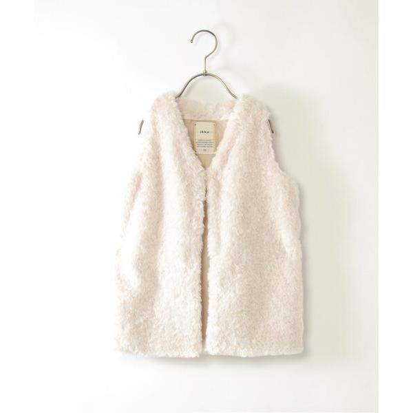 『セール実施中』ZOZO問い合わせ番号:85604183ショップ:ikka LOUNGE，イッカラウンジブランド:ikka，イッカ商品名:フェイクファーベスト（110~160cm）カテゴリ:トップス>ベストブランド品番:1321034...