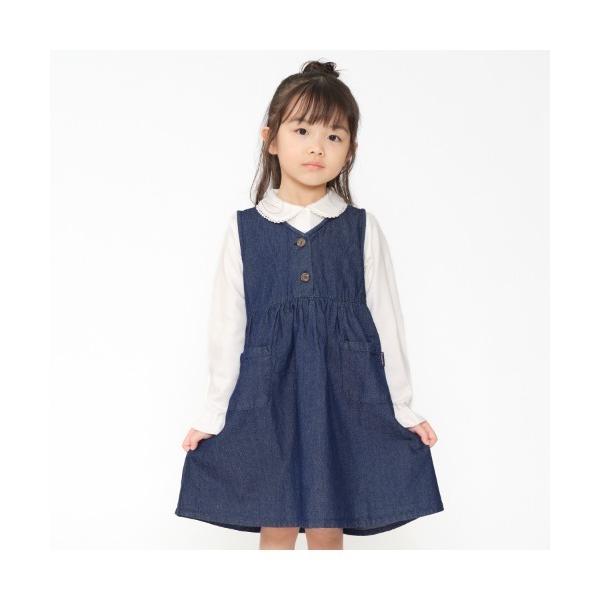 ZOZO問い合わせ番号:85605357ショップ:こどもの森e-shop，コドモノモリイーショップブランド:moujonjon，ムージョンジョン商品名:２４ＭＪデニムＪＳＫカテゴリ:ワンピース/ドレス>ジャンパースカートブランド品番:...