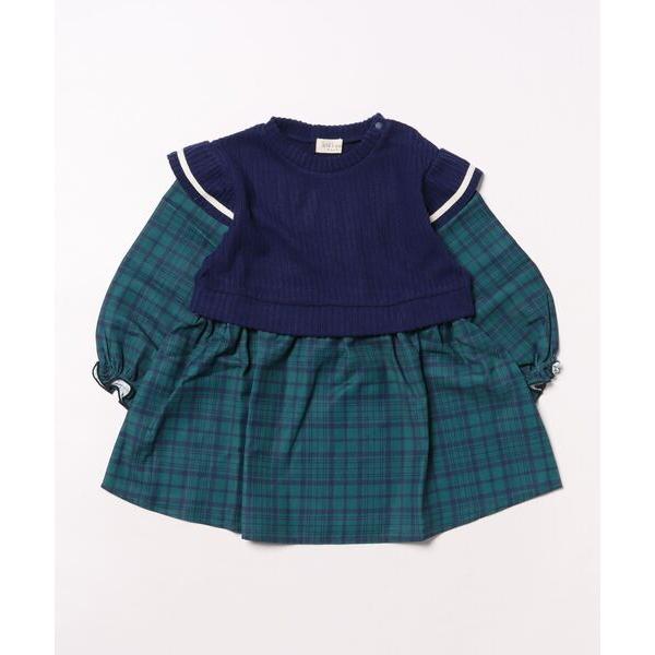 『タイムセール実施中』ZOZO問い合わせ番号:85637286ショップ:こどもの森e-shop，コドモノモリイーショップブランド:moujonjon，ムージョンジョン商品名:レース衿チェック柄ワンピースカテゴリ:ワンピース/ドレス>ワ...