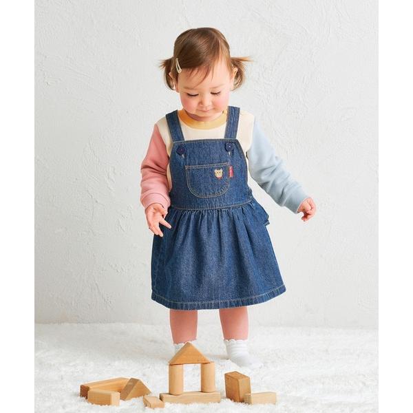 ZOZO問い合わせ番号:85640009ショップ:MIKI HOUSE HOT BISCUITS，ミキハウスホットビスケッツブランド:HOT BISCUITS，ホットビスケッツ商品名:ワンポイント 6オンスデニム ジャンパースカートカテゴリ...