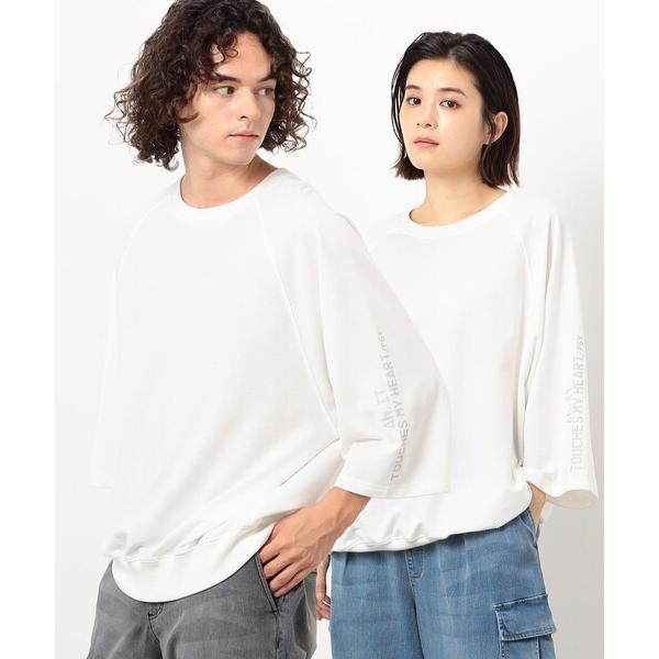 『セール実施中』ZOZO問い合わせ番号:85640105ショップ:COMME CA ISM，コムサイズムブランド:Purple&amp;Yellow，パープルアンドイエロー商品名:メッセージプリント６分袖プルオーバーカテゴリ:トップス&gt...