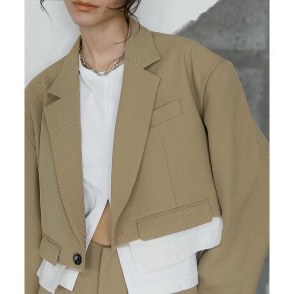 ZOZO問い合わせ番号:85670328ショップ:Katrin TOKYO，カトリーントーキョーブランド:Katrin TOKYO，カトリーントーキョー商品名:【Exclusive Line】oversize cropped jacketカ...