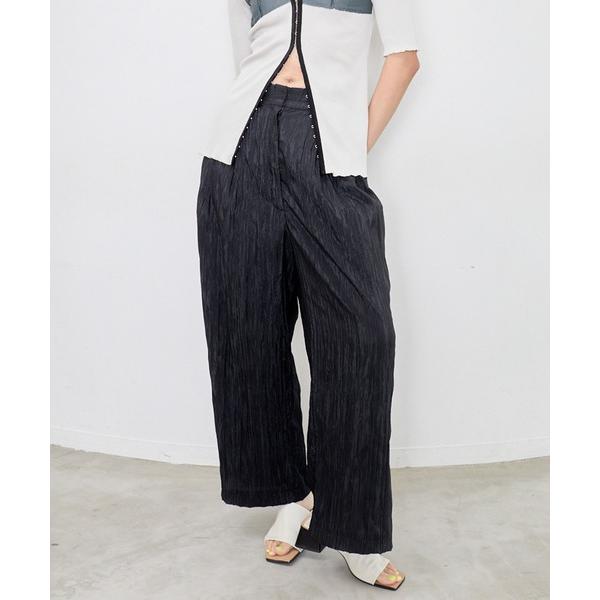 ZOZO問い合わせ番号:85732392ショップ:THINGS THAT MATTER，シングスザットマターブランド:THINGS THAT MATTER，シングス ザット マター商品名:WRINKLELID WIDE PANTS / リン...
