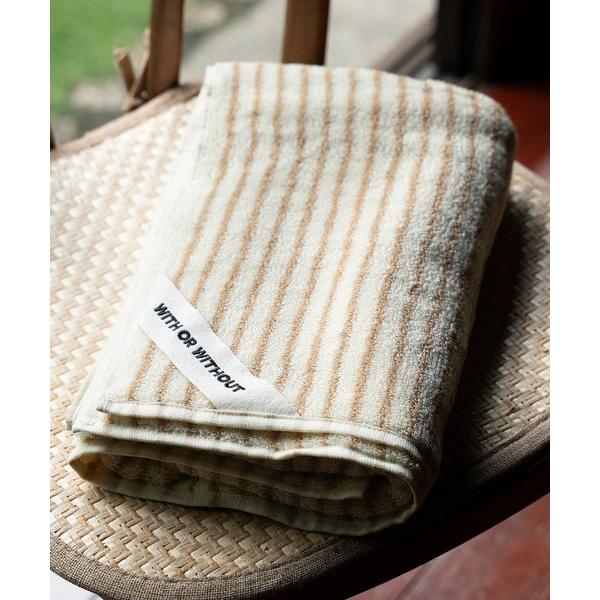 ZOZO問い合わせ番号:85733643ショップ:CREO STORE，クレオストアブランド:WITH OR WITHOUT，ウィズオアウィズアウト商品名:Bath Towel/バスタオルカテゴリ:インテリア>タオルブランド品番:24...