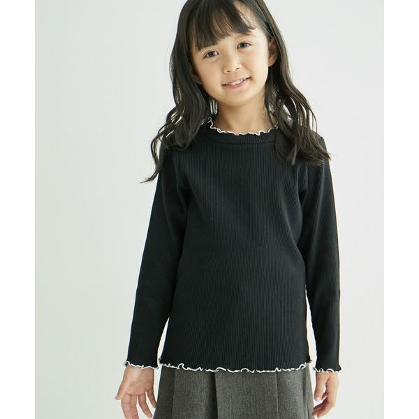 『タイムセール実施中』ZOZO問い合わせ番号:85733724ショップ:ROPE' PICNIC，ロぺピクニックブランド:ROPE' PICNIC，ロペピクニック商品名:【KIDS】配色フリルネックニットプルオーバー/WEB限定サイズ:11...