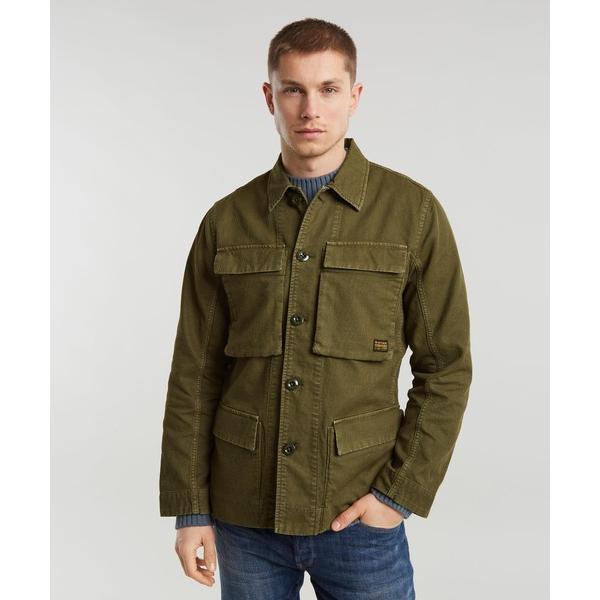 『タイムセール実施中』ZOZO問い合わせ番号:85736430ショップ:G-STAR RAW，ジースター・ロゥブランド:G-STAR，ジースター商品名:4 POCKET OVERSHIRT/4ポケットミリタリージャケット/シャツジャケットカ...