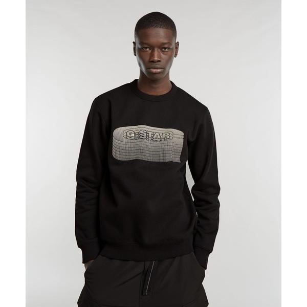 『タイムセール実施中』ZOZO問い合わせ番号:85736434ショップ:G-STAR RAW，ジースター・ロゥブランド:G-STAR，ジースター商品名:STACKED OLD SKOOL LOGO SWEATER/グラフィックロゴプリントス...