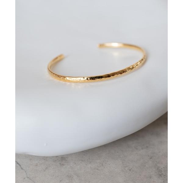 ZOZO問い合わせ番号:85767529ショップ:composite，コンポジットブランド:SENTI，センティ商品名:HAMMERED FINE BANGLE GD ハンマード細バングル ゴールドカテゴリ:アクセサリー>バングル/リ...
