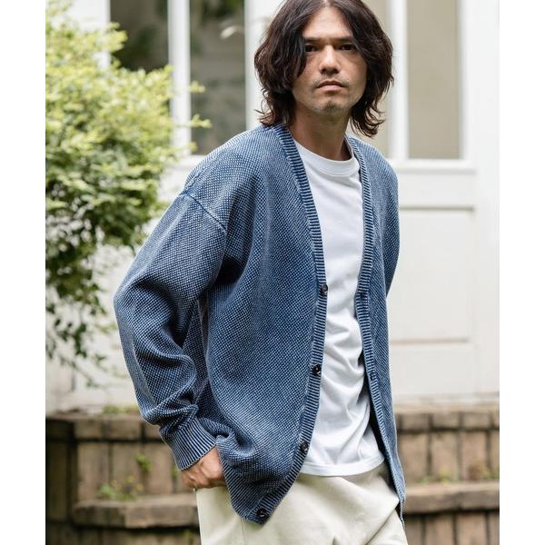 『セール実施中』ZOZO問い合わせ番号:85768867ショップ:CAMBIO，カンビオブランド:CAMBIO，カンビオ商品名:mcg3494-Stonewashed Waffle Knit Cardigan ニットカーディガンカテゴリ:ト...