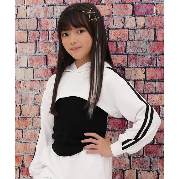 『タイムセール実施中』ZOZO問い合わせ番号:85802136ショップ:Bee，ビーブランド:Bee des Bee，ビーデスビー商品名:ライン入りトップス×タンクトップカテゴリ:トップス>パーカーブランド品番:taa05570素材:...