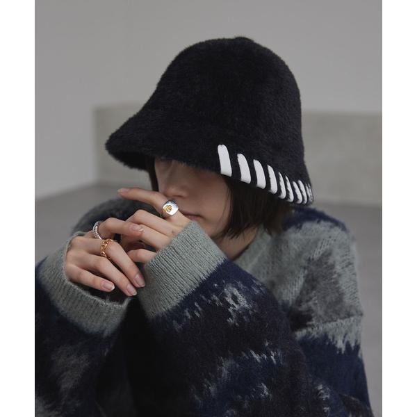 『タイムセール実施中』ZOZO問い合わせ番号:85837105ショップ:EMMA CLOTHES，エマ クローズブランド:CIASENSE，シアセンス商品名:Hand-stitched shaggy bucket hat / ハンドステッチ...