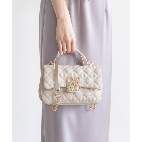 ZOZO問い合わせ番号:85837416ショップ:RANDA，ランダブランド:RANDA，ランダ商品名:2WAY モノグラムビジューキルティングバッグカテゴリ:バッグ>ショルダーバッグブランド品番:FB34086素材:合成皮革（スムー...