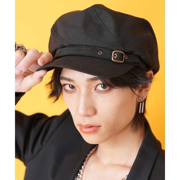 ZOZO問い合わせ番号:85900370ショップ:ankoROCK，アンコロックブランド:an meets zakka，アンミツザッカ商品名:an meets zakka ベルトポイントヘリンボーンキャスケット / メンズ レディース 帽子...