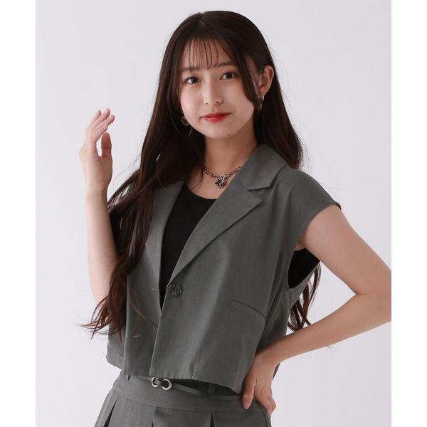 『セール実施中』ZOZO問い合わせ番号:85900764ショップ:repipi armario，レピピアルマリオブランド:repipi armario，レピピ アルマリオ，10C REPIPI，ジューシーレピピ商品名:TRショートベストカテ...