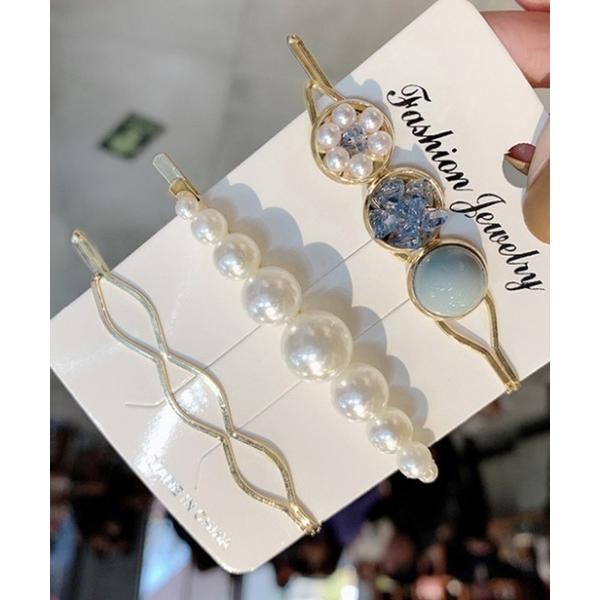 『タイムセール実施中』ZOZO問い合わせ番号:85938322ショップ:Ada.，エイダブランド:Miniministore，ミニミニストア商品名:3点セット ヘアピン おしゃれカテゴリ:ヘアアクセサリー>ヘアピンブランド品番:80Y...