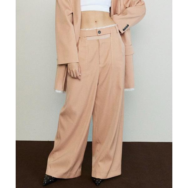 『タイムセール実施中』ZOZO問い合わせ番号:85940541ショップ:MAISON SPECIAL，メゾン スペシャルブランド:MAISON SPECIAL，メゾンスペシャル商品名:Front Cut Stitch Wide Pants/...
