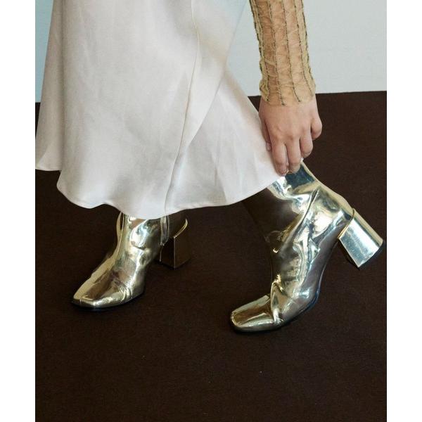 ZOZO問い合わせ番号:85940583ショップ:MAISON SPECIAL，メゾン スペシャルブランド:MAISON SPECIAL，メゾンスペシャル商品名:Logo Square Short Boots/ロゴスクエアショートブーツカテ...