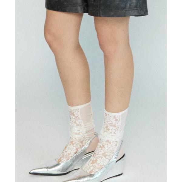 ※このアイテムは返品・交換対象外商品です。ZOZO問い合わせ番号:85940611ショップ:MAISON SPECIAL，メゾン スペシャルブランド:MAISON SPECIAL，メゾンスペシャル商品名:Flower Lace Socks/...