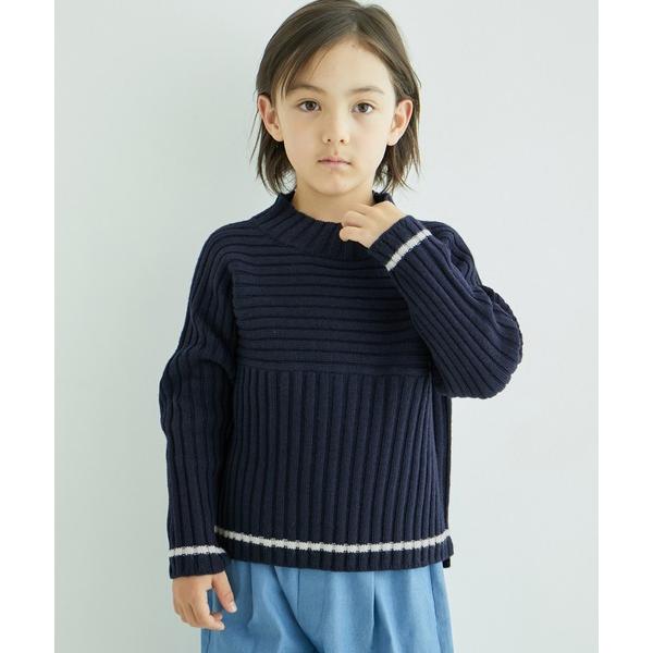 『セール実施中』ZOZO問い合わせ番号:85940826ショップ:ROPE' PICNIC，ロぺピクニックブランド:ROPE' PICNIC，ロペピクニック商品名:【KIDS】リブ切り替えニットプルオーバー/WEB限定サイズ:110cm・リ...